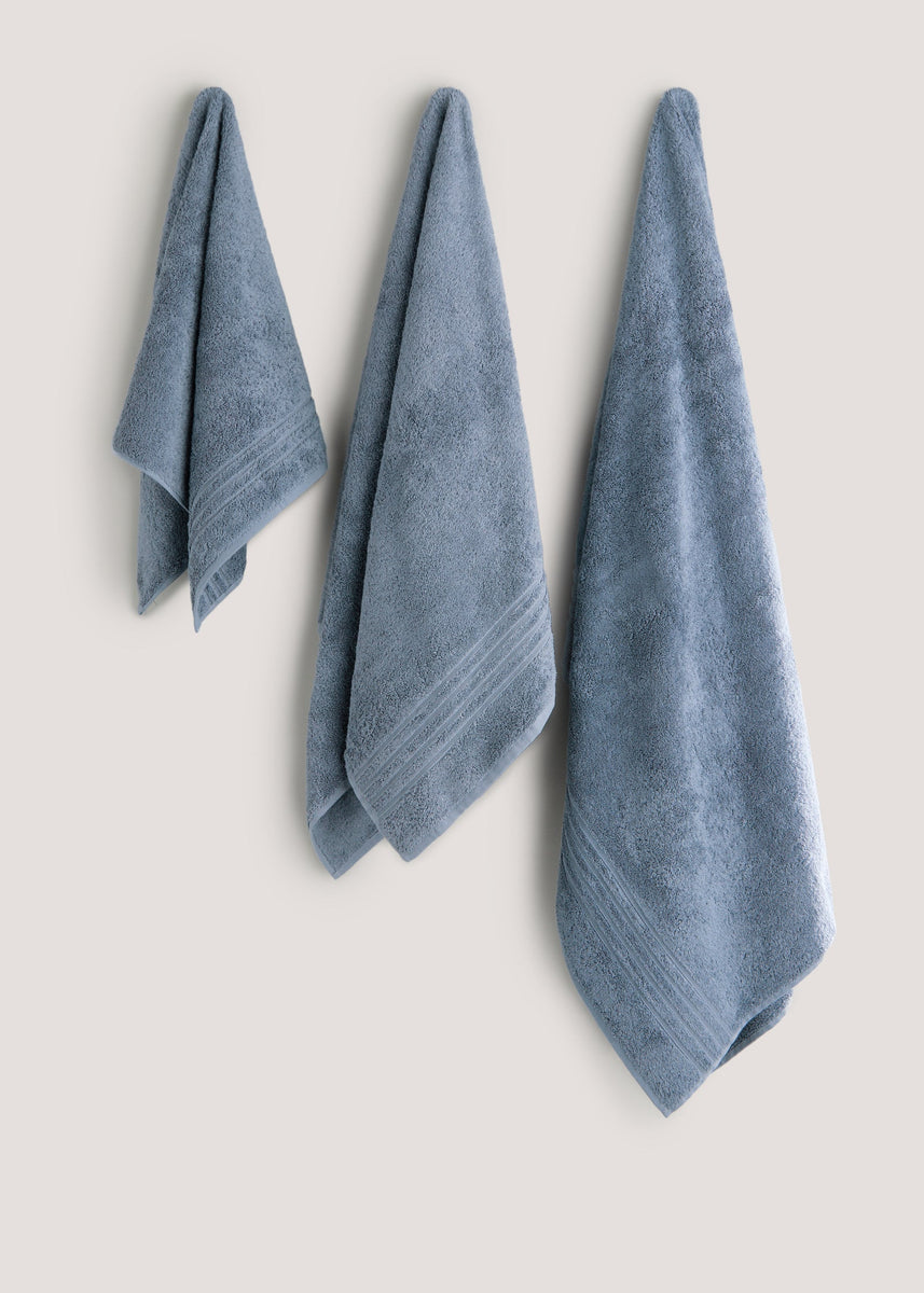 Blue 100% Egyptian Cotton Towels M173547 – Matalan-Malta